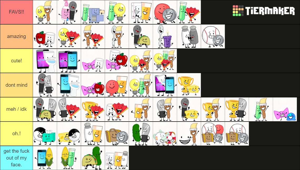 Inanimate Insanity 1-3 Ship Tier List (Community Rankings) - TierMaker