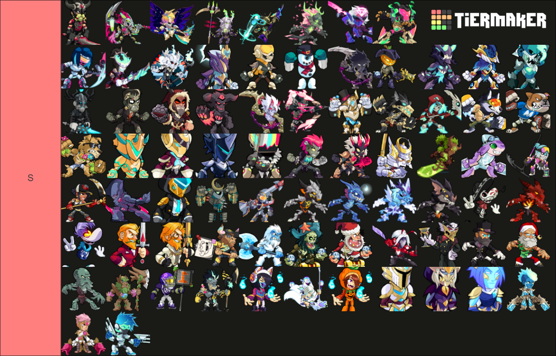 Brawlhalla - All Skins Tier List (Community Rankings) - TierMaker