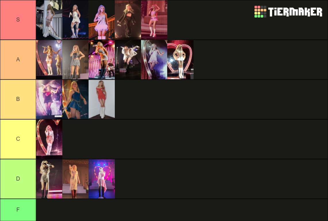 Sabrina Carpenter EICS tour outfits Tier List (Community Rankings ...