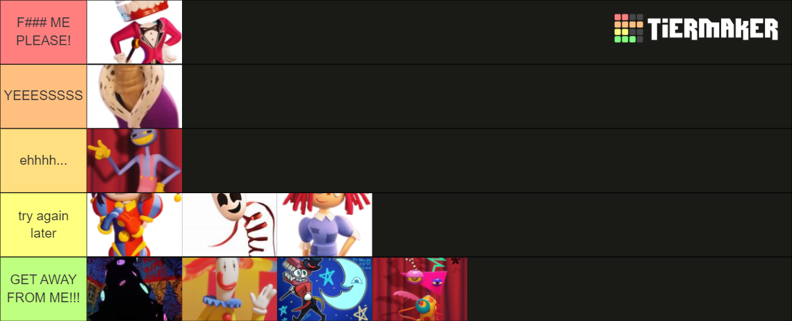 tadc smash or pass :) Tier List (Community Rankings) - TierMaker