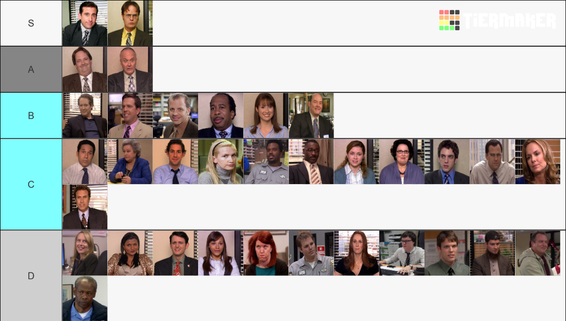 The Office Characters Tier List (Community Rankings) - TierMaker
