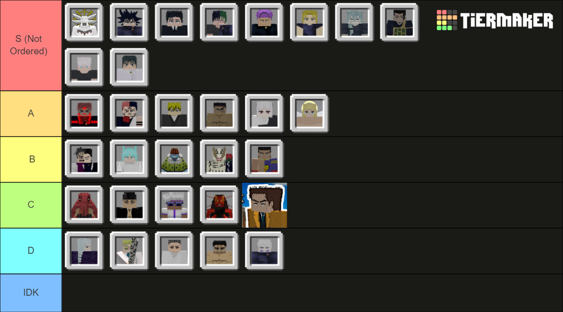 JujutsuCraft Cursed Technique (PVP) Tier List (Community Rankings ...