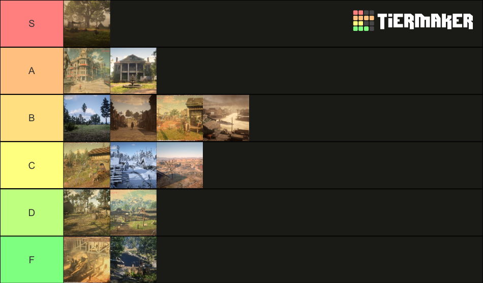 Red Dead Redemption 2 main towns and camps Tier List (Community ...