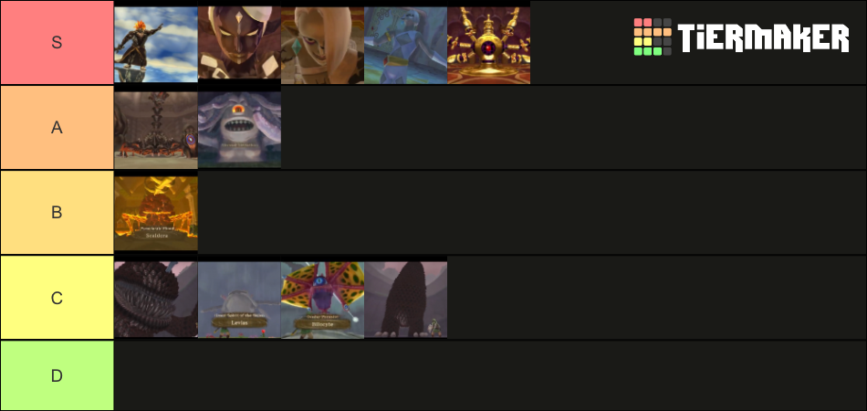 The Legend of Zelda Skyward Sword Bosses Tier List (Community Rankings ...