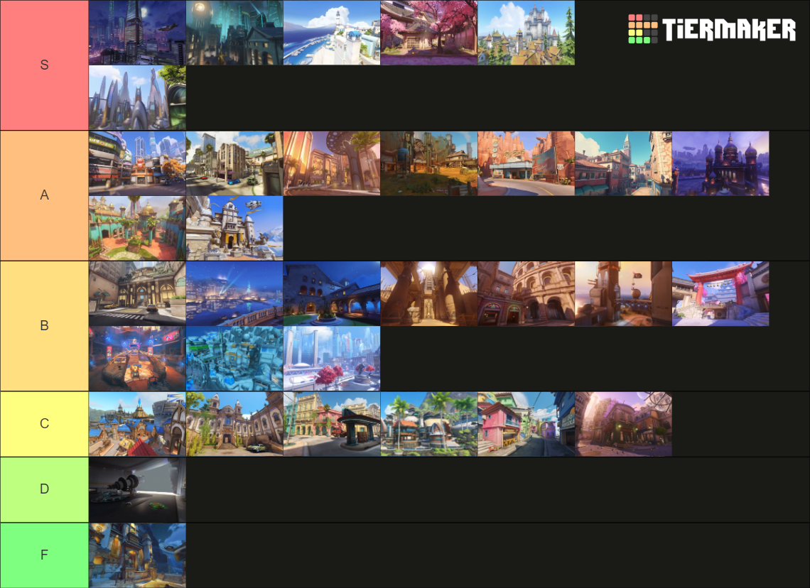 Overwatch Maps (With Hanaoka ) Tier List (Community Rankings) - TierMaker