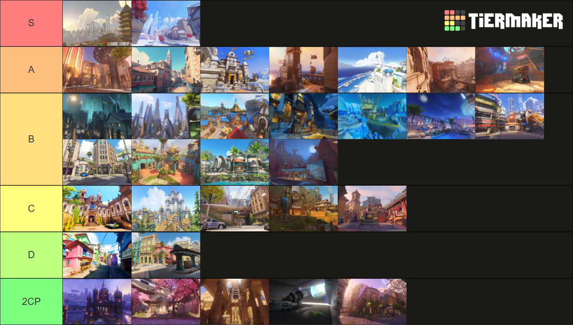 Overwatch 2 All Maps Tier List (Community Rankings) - TierMaker