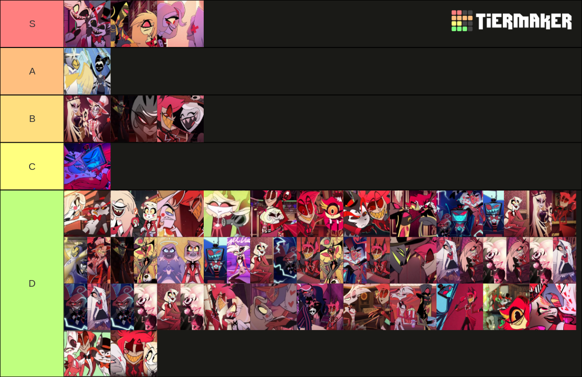 All Hazbin Hotel Ships Tier List (Community Rankings) - TierMaker