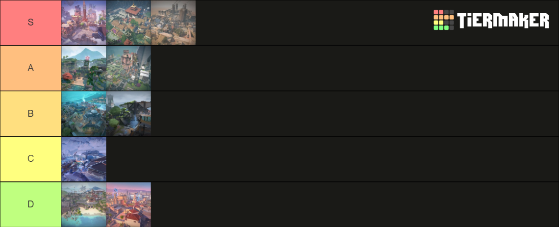 All VALORANT maps (November 2023, includes TDM maps) Tier List ...