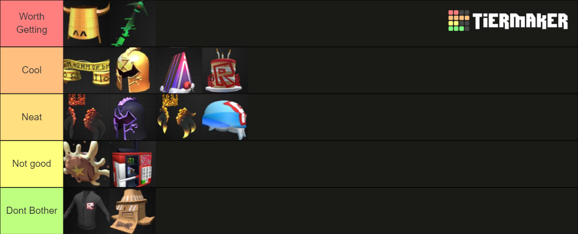Roblox: The Classic Tier List (Community Rankings) - TierMaker