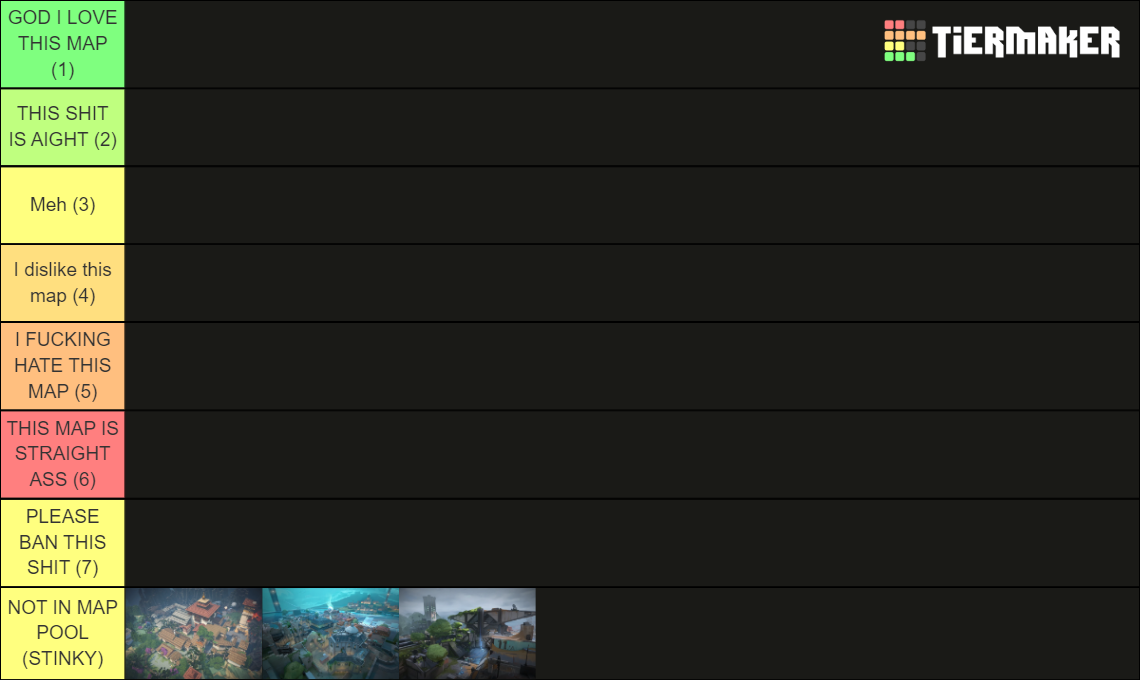 Valorant Maps (including sunset) Tier List (Community Rankings) - TierMaker