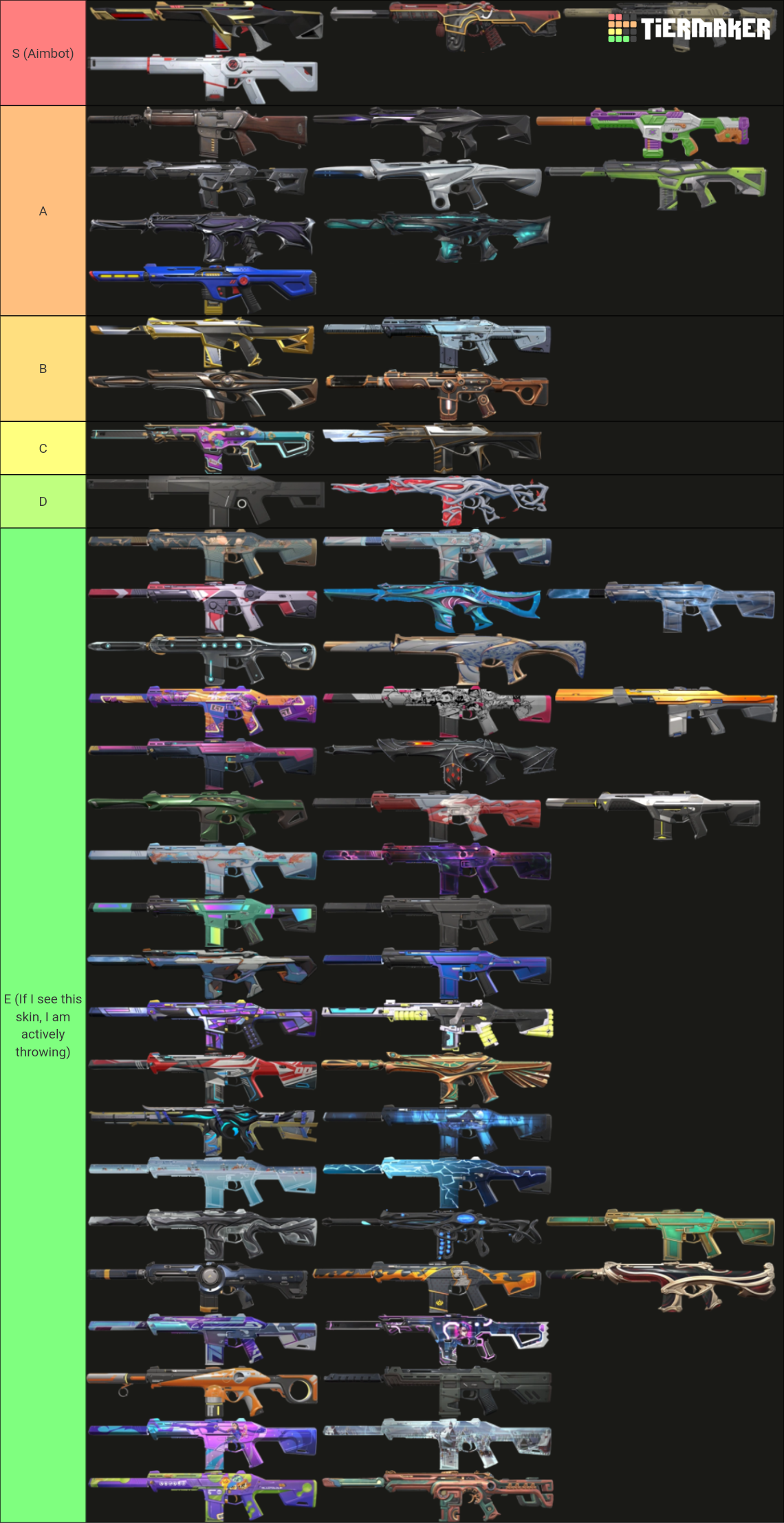 Valorant Phantom Skins (February 2024) Tier List (Community Rankings ...