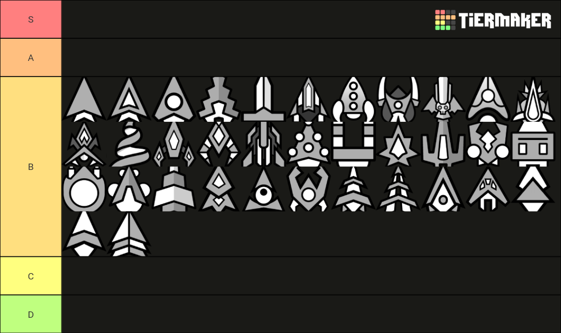 Geometry Dash Waves Tier List (Community Rankings) - TierMaker