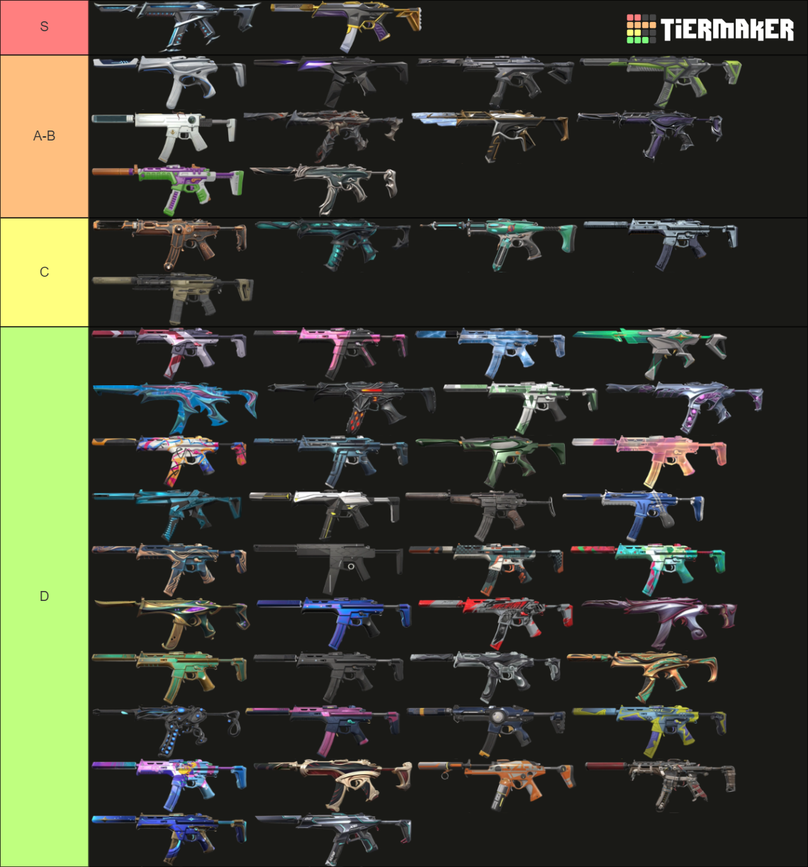 Valorant Spectre Skins (September 2024) Tier List (Community Rankings ...