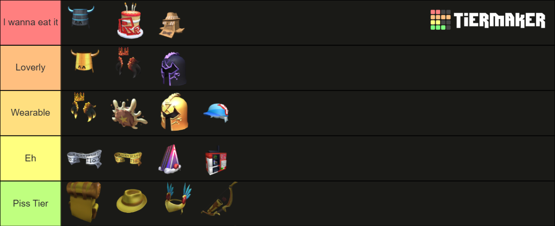 The Classic Accessory Tierlist Tier List (Community Rankings) - TierMaker