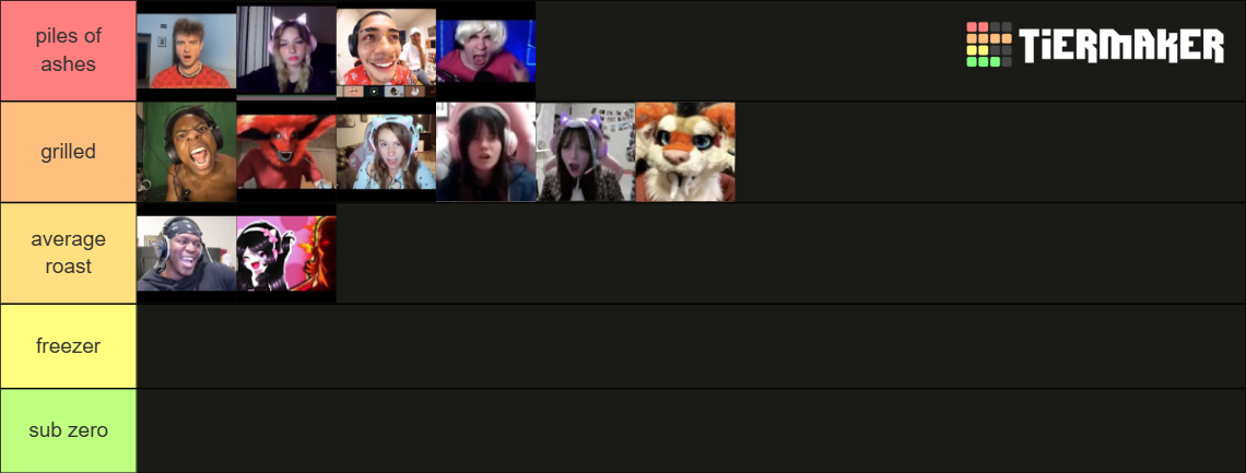 packgod roasts Tier List (Community Rankings) - TierMaker