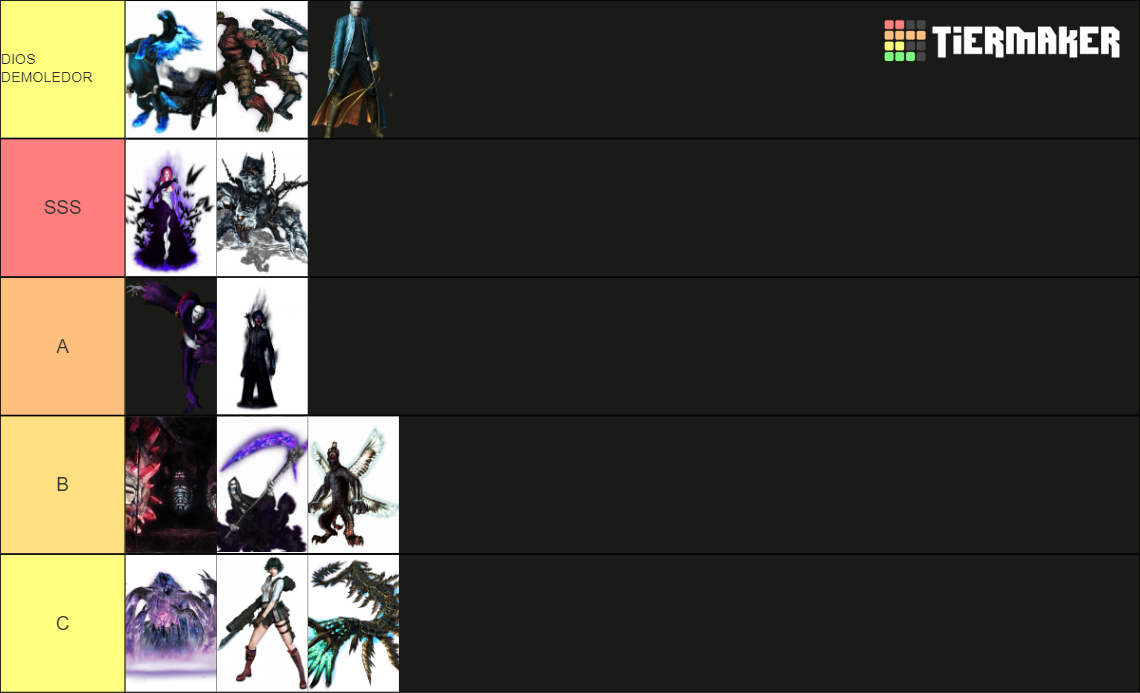 Devil May Cry 3 Bosses Tier List (Community Rankings) - TierMaker