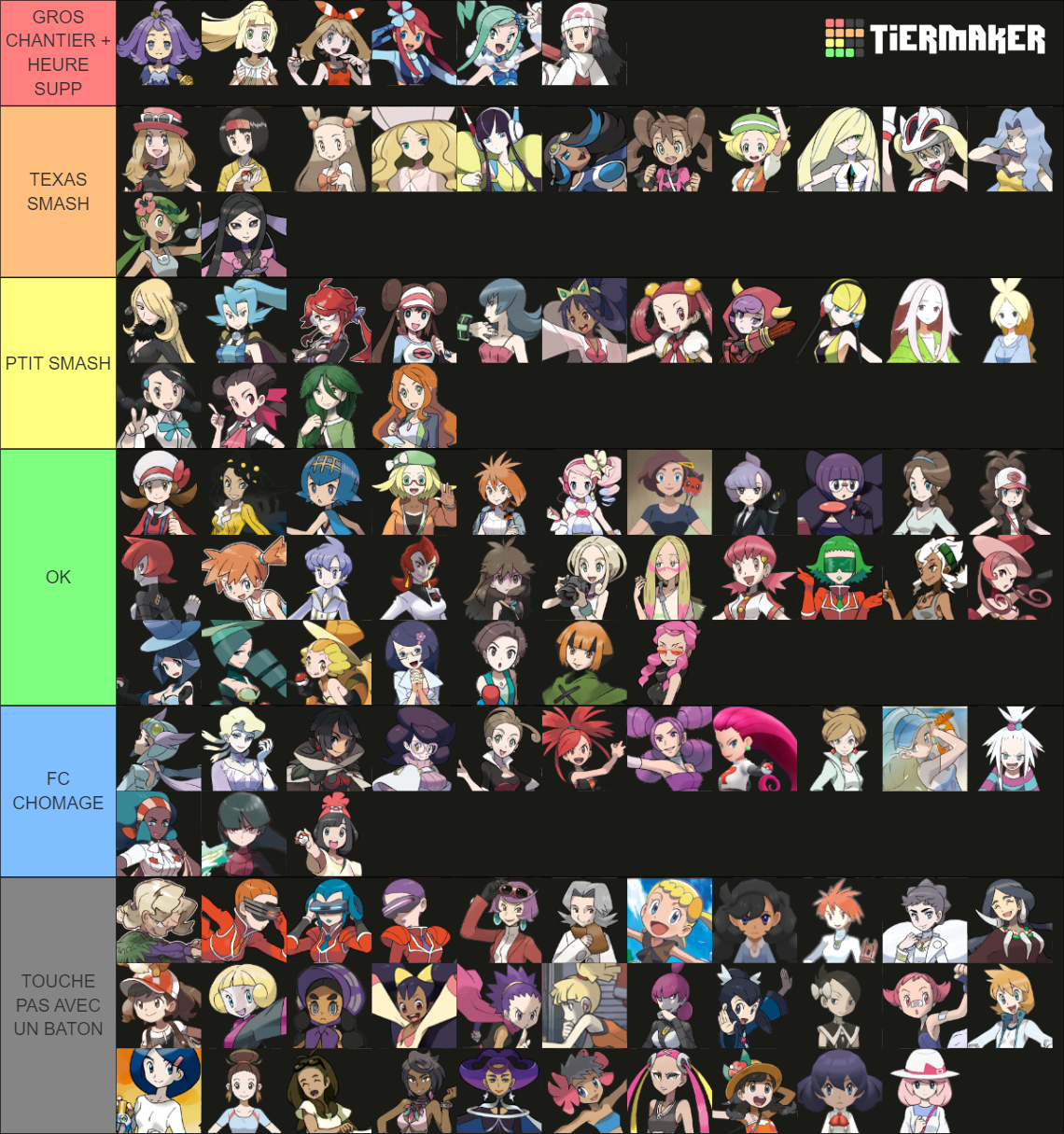 Pokemon Female Characters Tier List (Community Rankings) - TierMaker