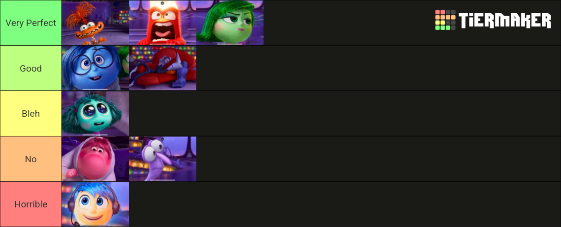Inside Out 2 Characters Tier List (Community Rankings) - TierMaker