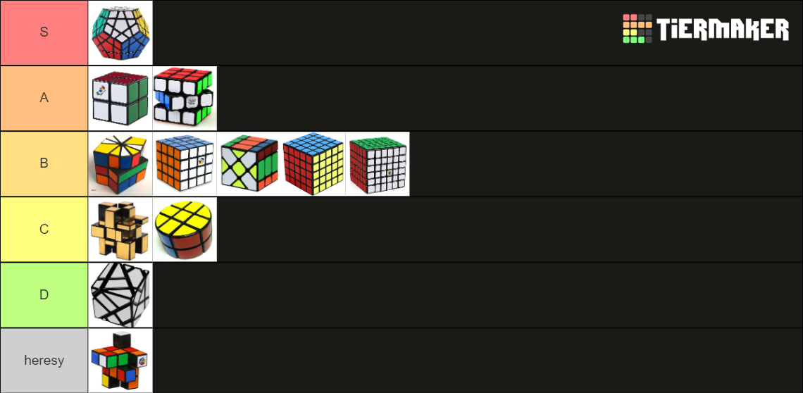 Rubik's cubes Tier List (Community Rankings) - TierMaker