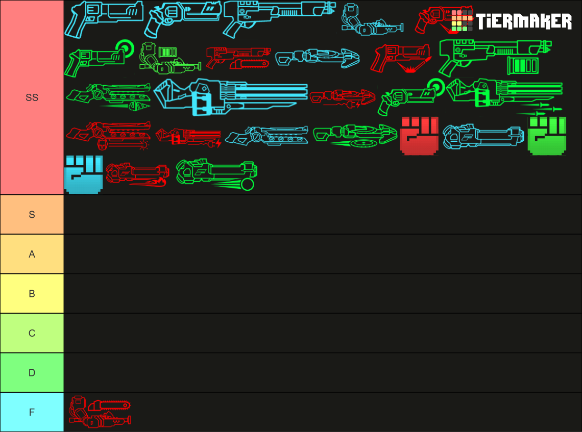 ULTRAKILL FULL WEAPONS TIER LIST Tier List (Community Rankings) - TierMaker