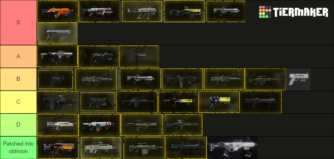 HELLDIVERS 2 Weapons Ranking Tier List (Community Rankings) - TierMaker