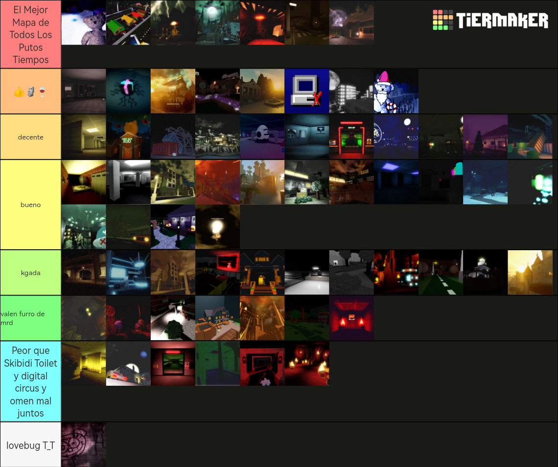 Bear (Alpha)/BEAR* Maps Tier List (Community Rankings) - TierMaker