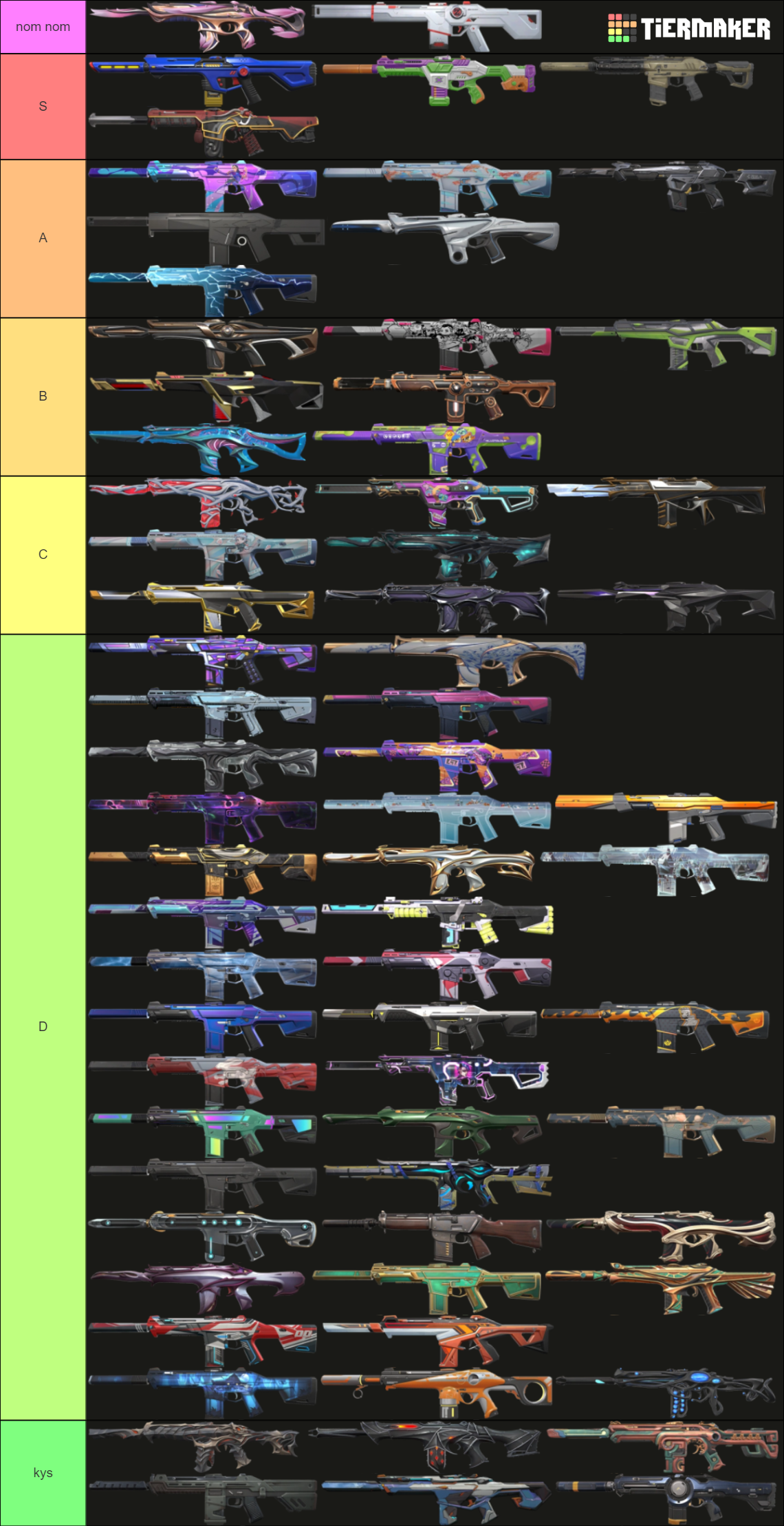Valorant Phantom Skins (Updated to May 2024) Tier List (Community ...