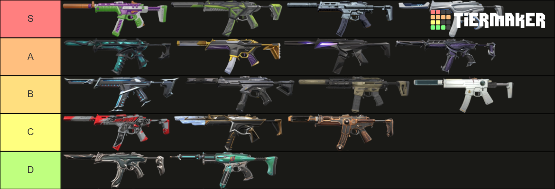 Valorant Spectre Skins (Updated to May 2024) Tier List (Community ...