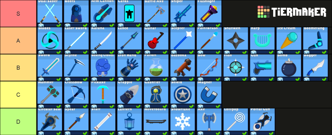 Supreme Duelist Stickman Weapons Tier List (Community Rankings) - TierMaker