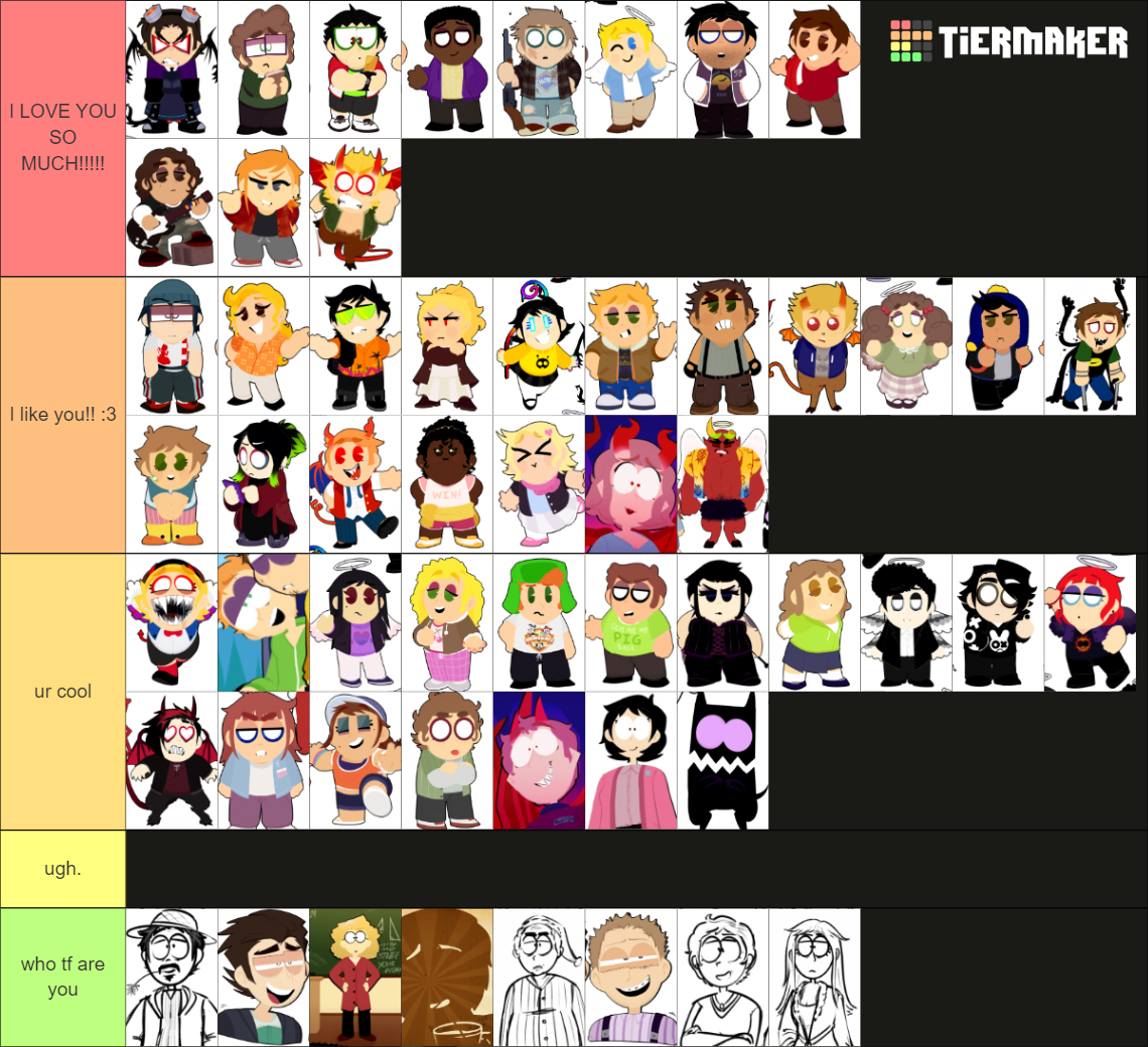 Hell Park Characters!! Tier List (Community Rankings) - TierMaker