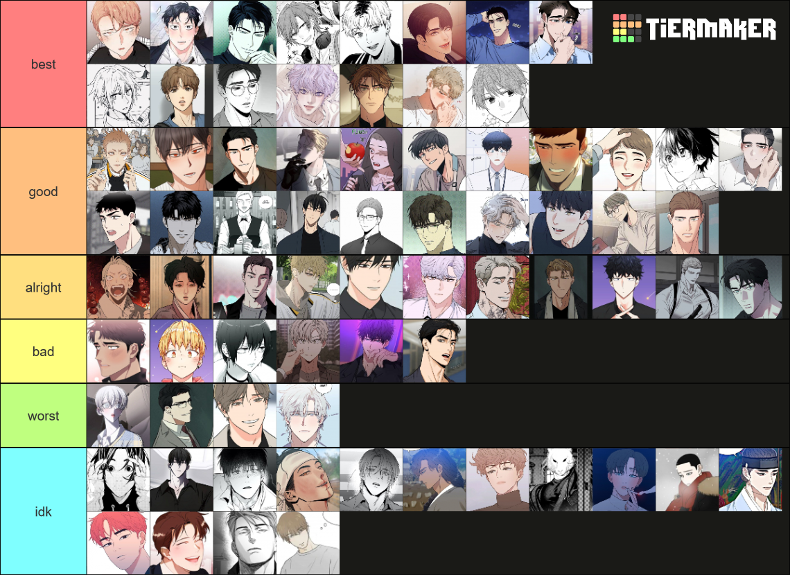 rating bl manhwa characters Tier List (Community Rankings) - TierMaker