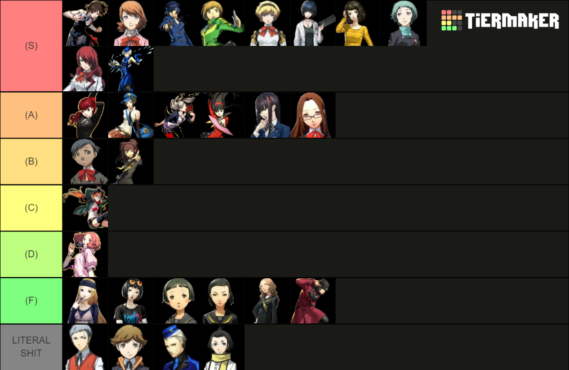 Persona Romance Tier List (Community Rankings) - TierMaker