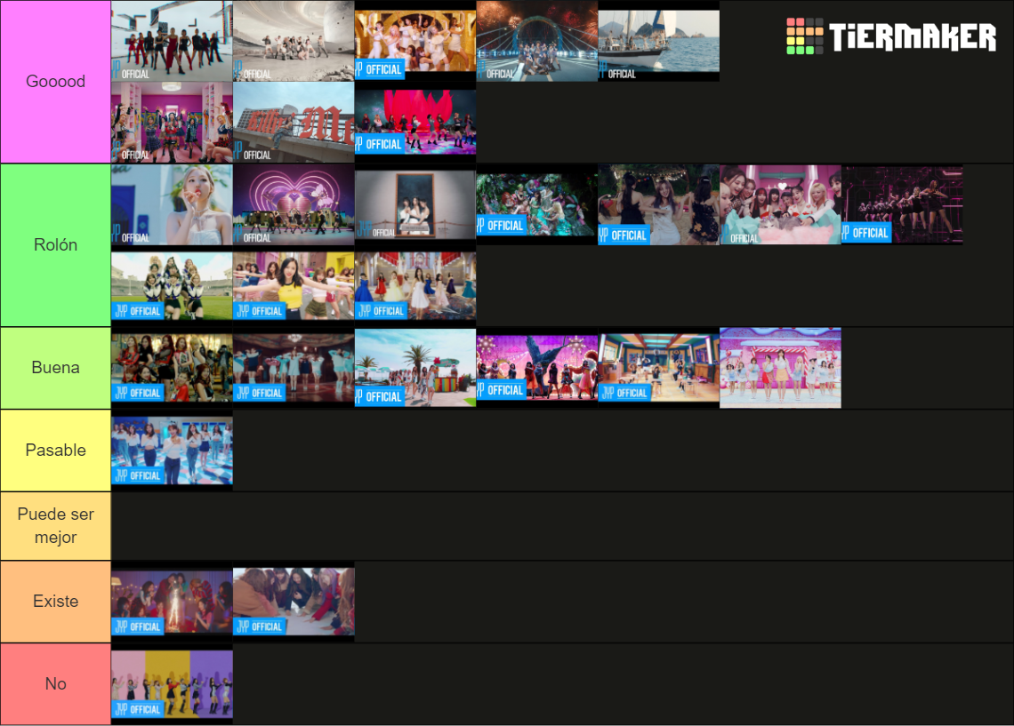 Twice MVs Tier List (Community Rankings) - TierMaker