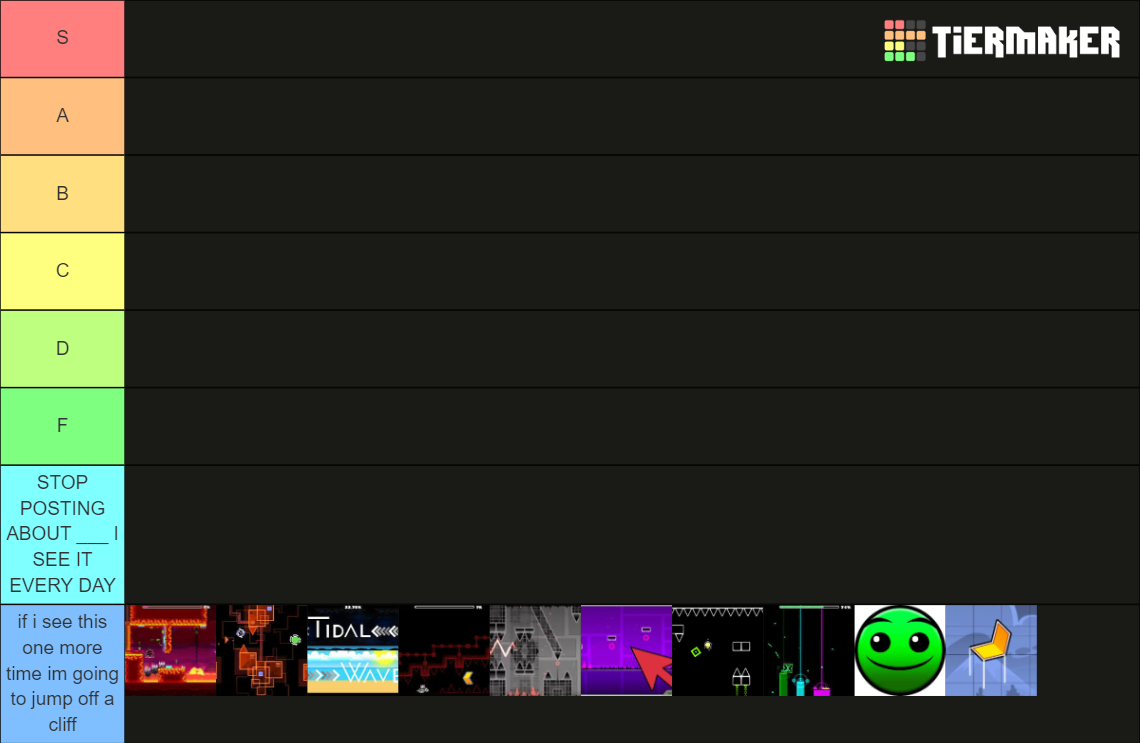 Geometry Dash Jumpscares Tier List (Community Rankings) - TierMaker