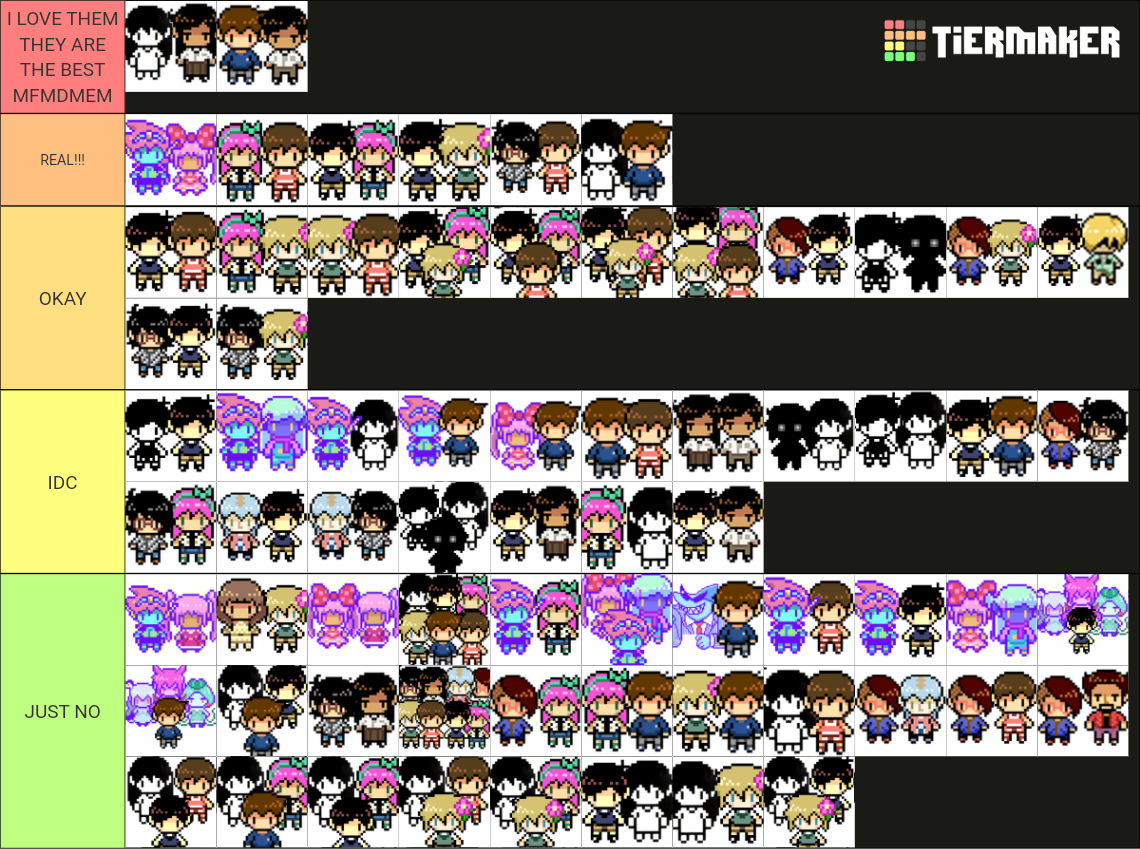 All OMORI ships (69 total) Tier List (Community Rankings) - TierMaker