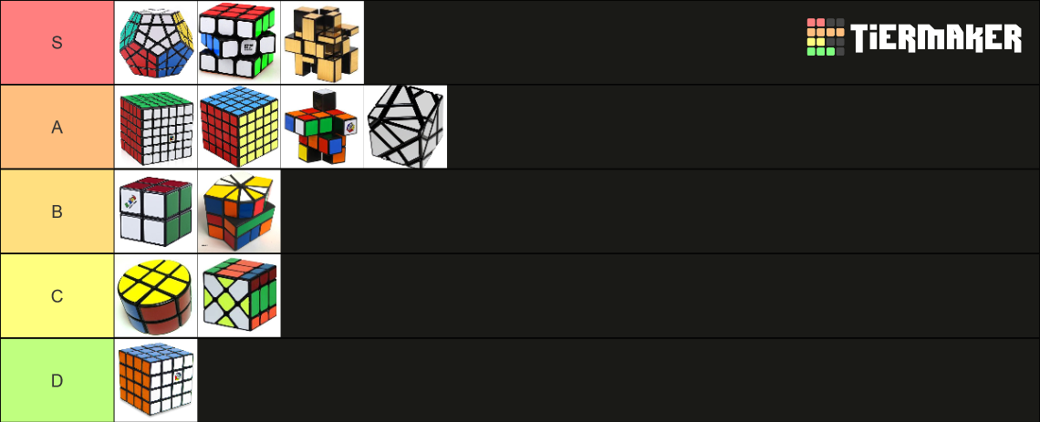 Rubik's cubes Tier List (Community Rankings) - TierMaker