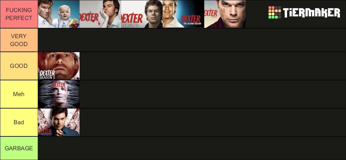 Dexter seasons ranked (with New Blood) Tier List (Community Rankings ...
