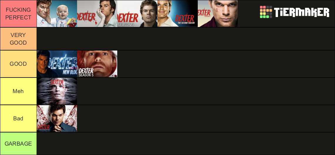 Dexter seasons ranked (with New Blood) Tier List (Community Rankings ...