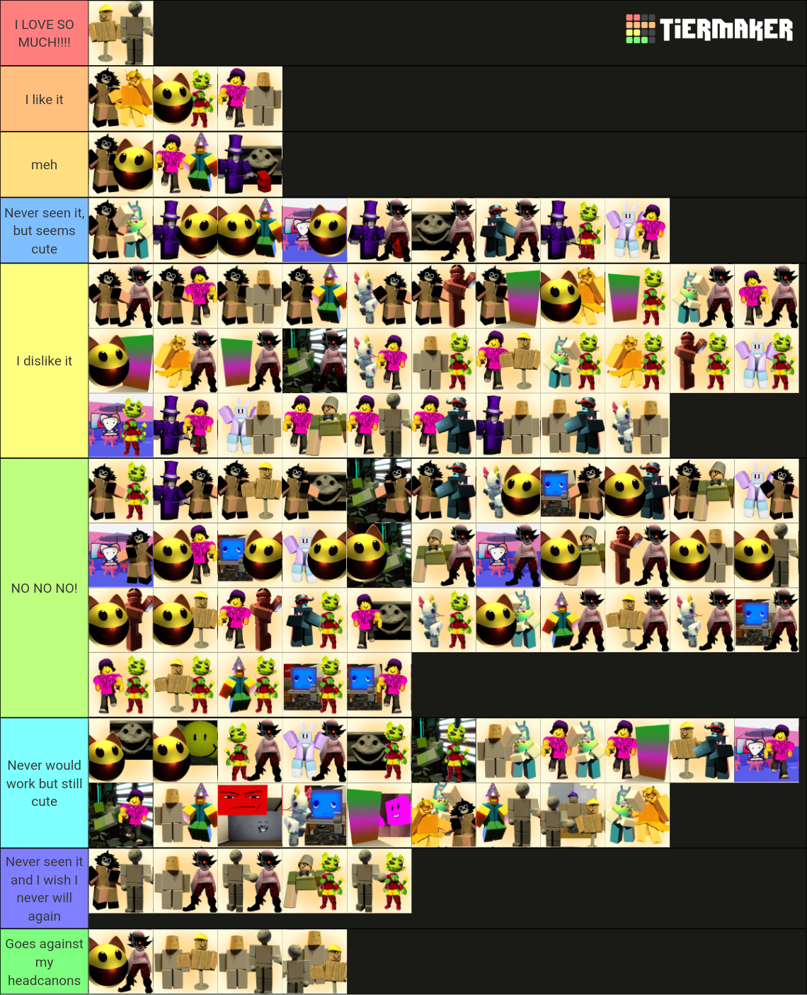 Regretevator Ships Tier List (Community Rankings) - TierMaker