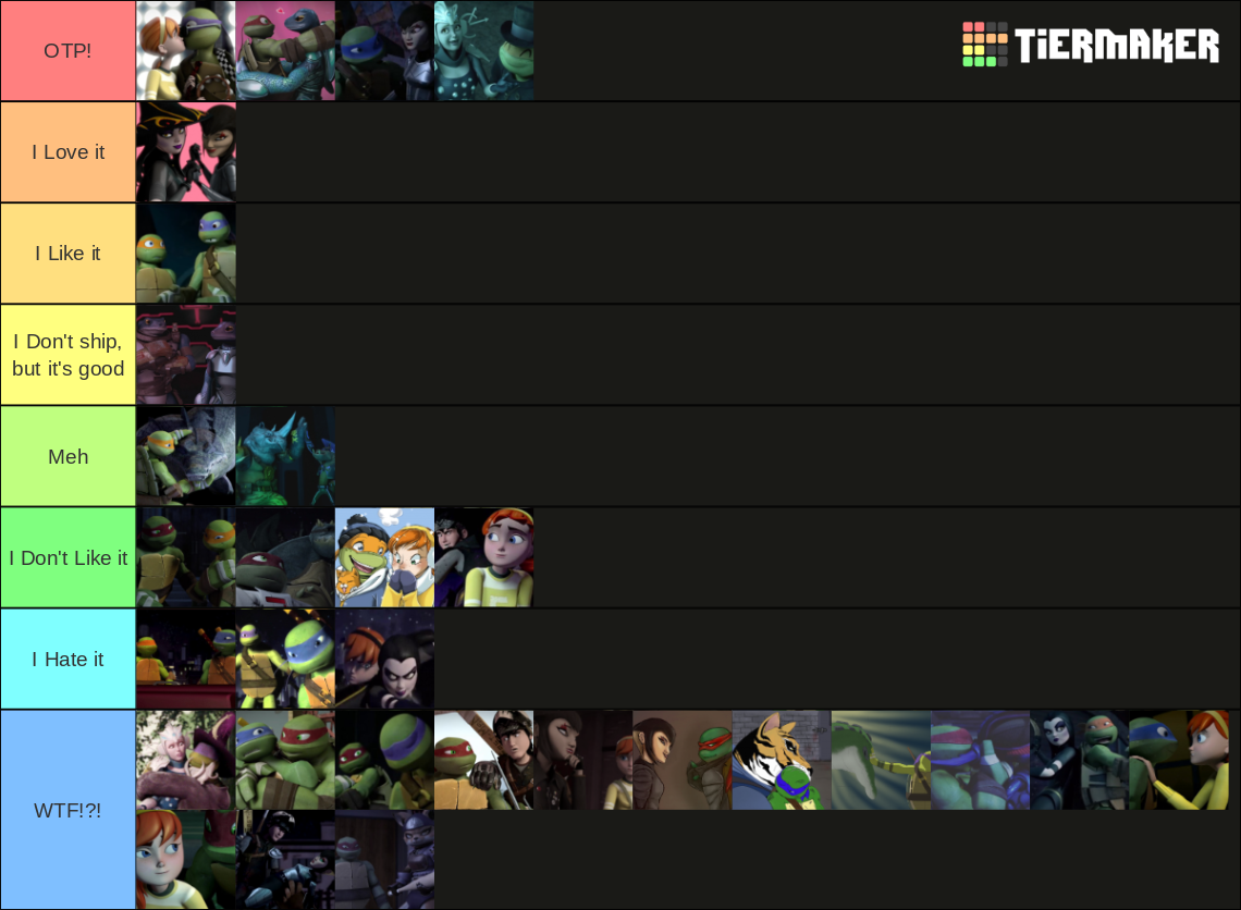 TMNT 2012 Ships Tier List (Community Rankings) - TierMaker