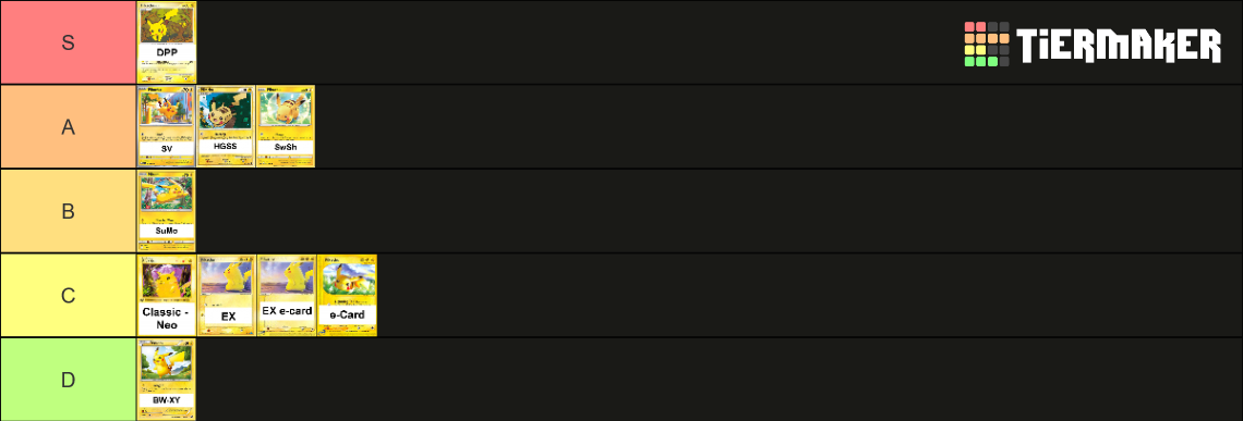 Pokémon TCG Card Layout Tierlist Tier List (Community Rankings) - TierMaker