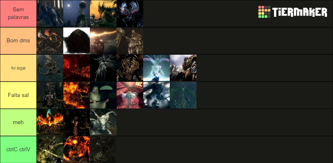 Dark souls 1 bosses Tier List (Community Rankings) - TierMaker