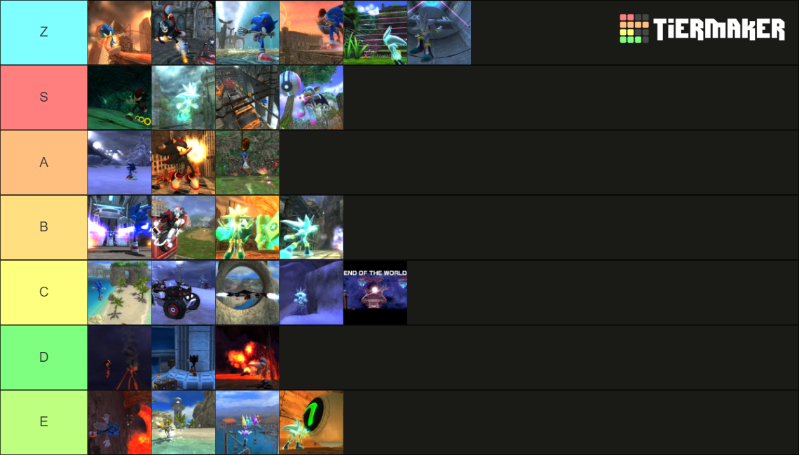 Sonic 06 Level Ranking Tier List (Community Rankings) - TierMaker
