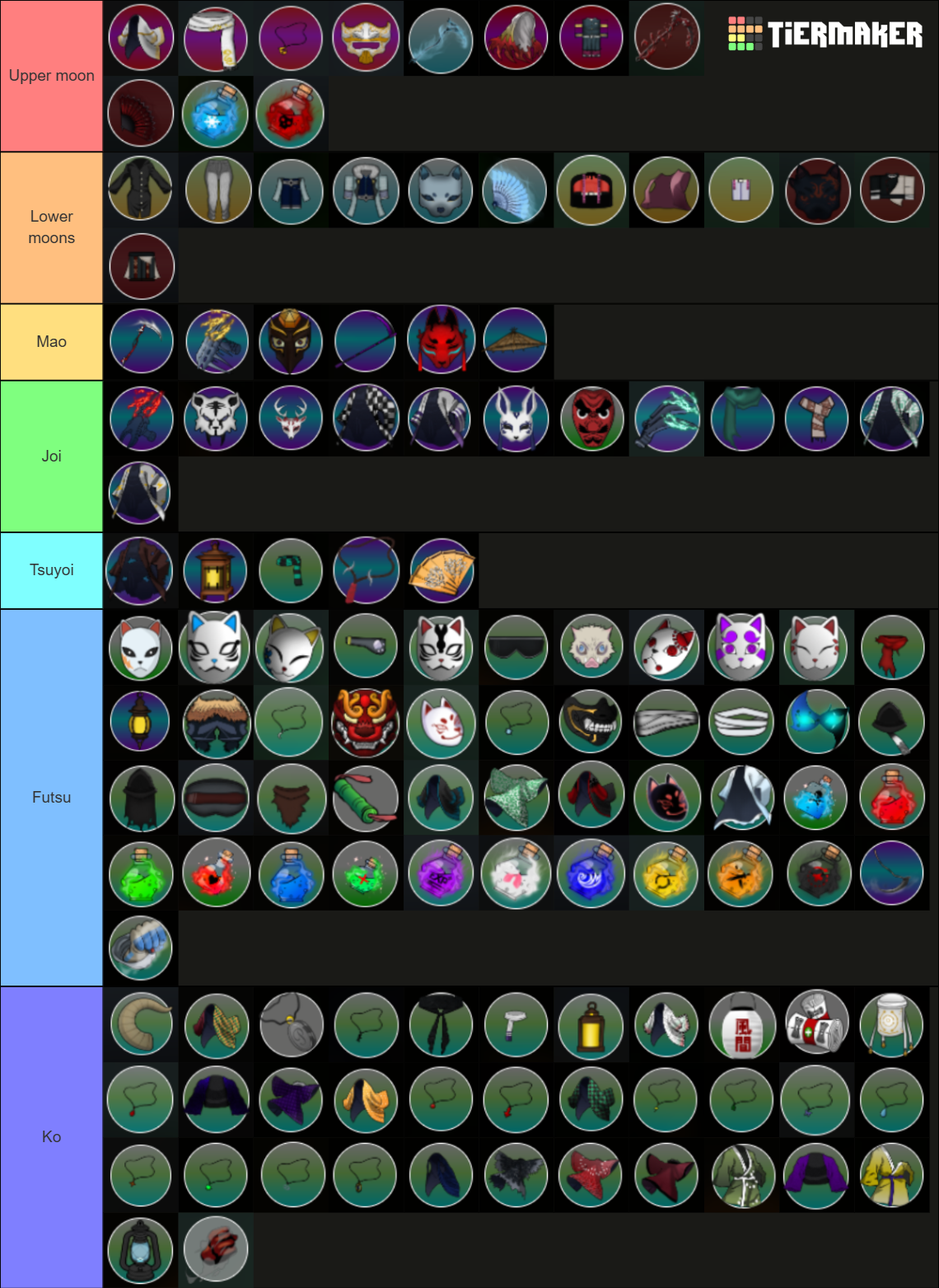 project slayers item Tier List (Community Rankings) - TierMaker project slayers item Tier List (Community Rankings) - TierMaker