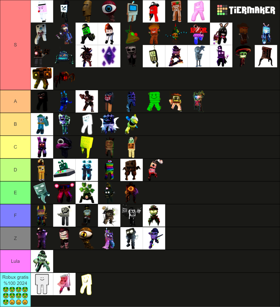 Bear (alpha) & BEAR* Bob's skins 2020-2024 Tier List (Community ...