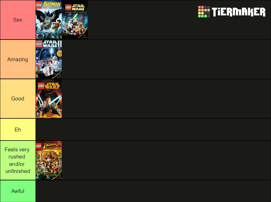 (57 GAMES) Definitive Tt Games LEGO Game Tier List (Community Rankings ...