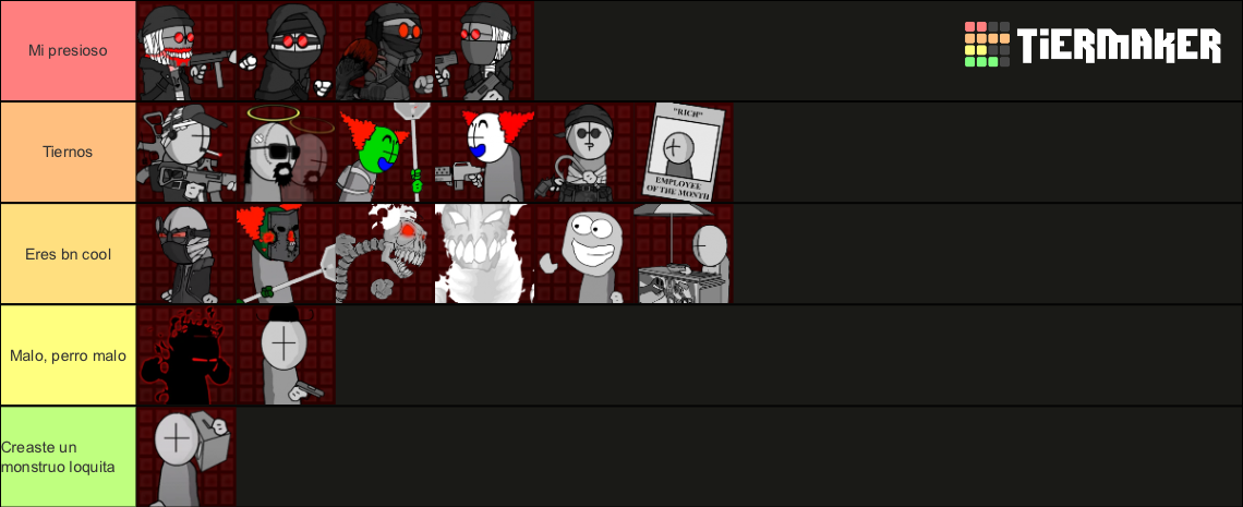 Madness Combat - All Animated-Series Characters Tier List (Community ...