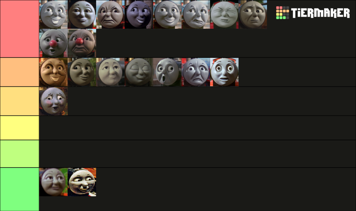 Thomas the Tank Engine Faces (James) Tier List (Community Rankings ...
