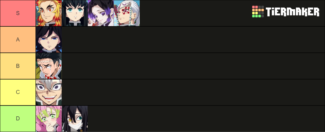 Demon Slayer Hashira Tier List (Community Rankings) - TierMaker