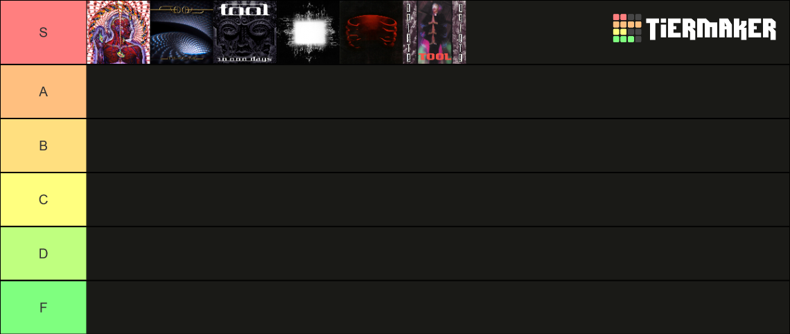 Tool Albums (2019) Tier List (Community Rankings) - TierMaker